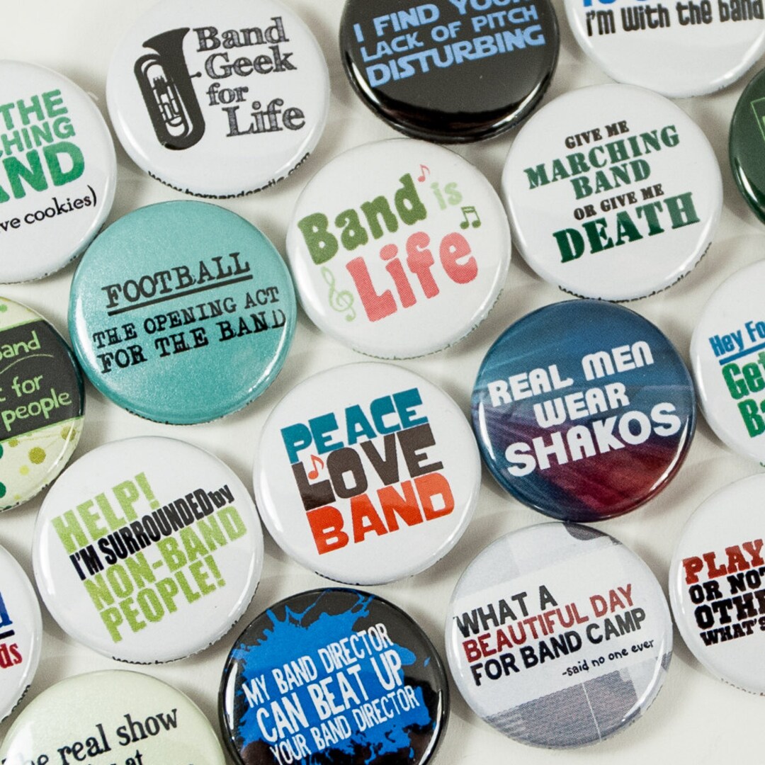 Band Buttons - Marching Band Bundle - Size One Inch - Etsy