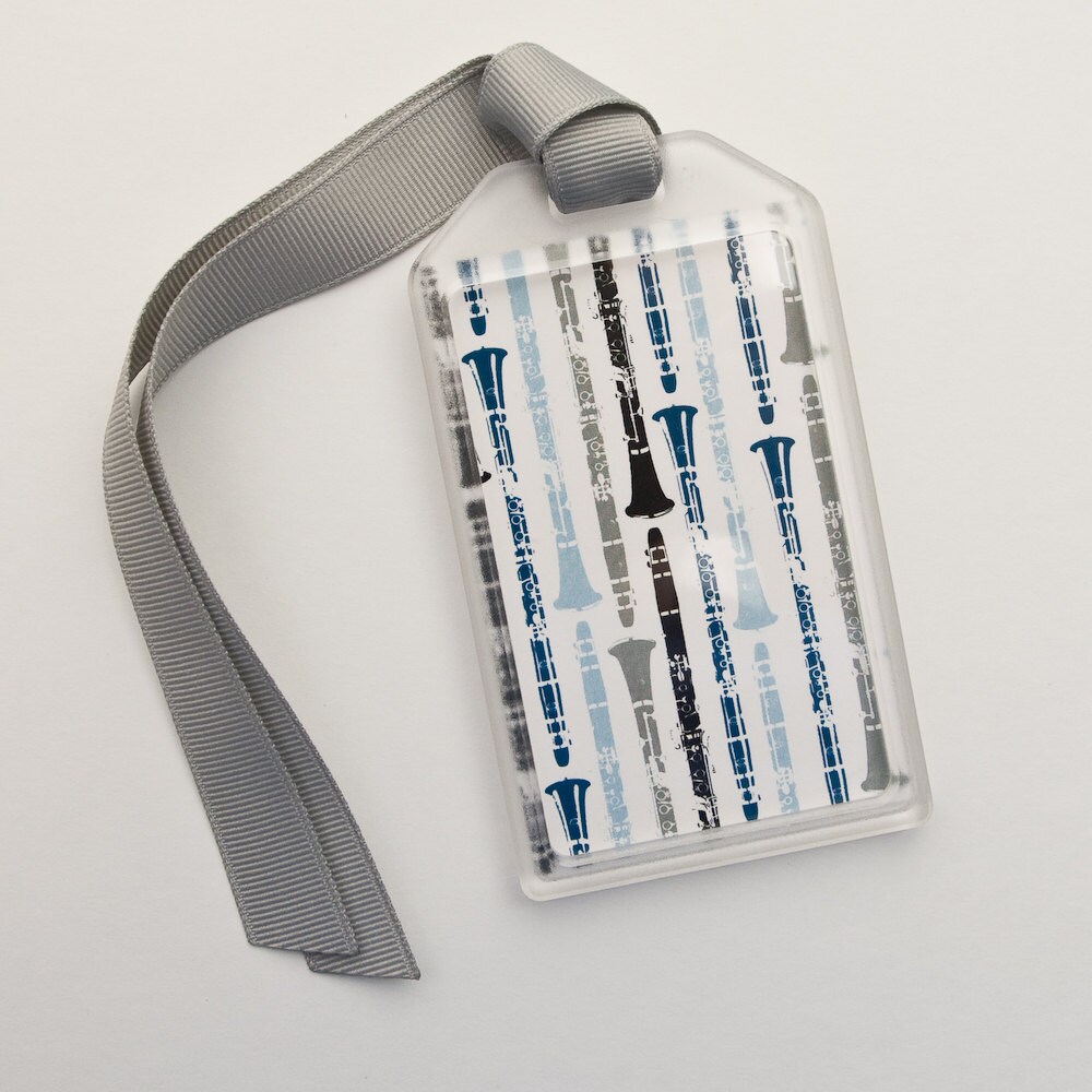 Clarinet Themed Musical Instrument ID Tag or Luggage Tag - Etsy