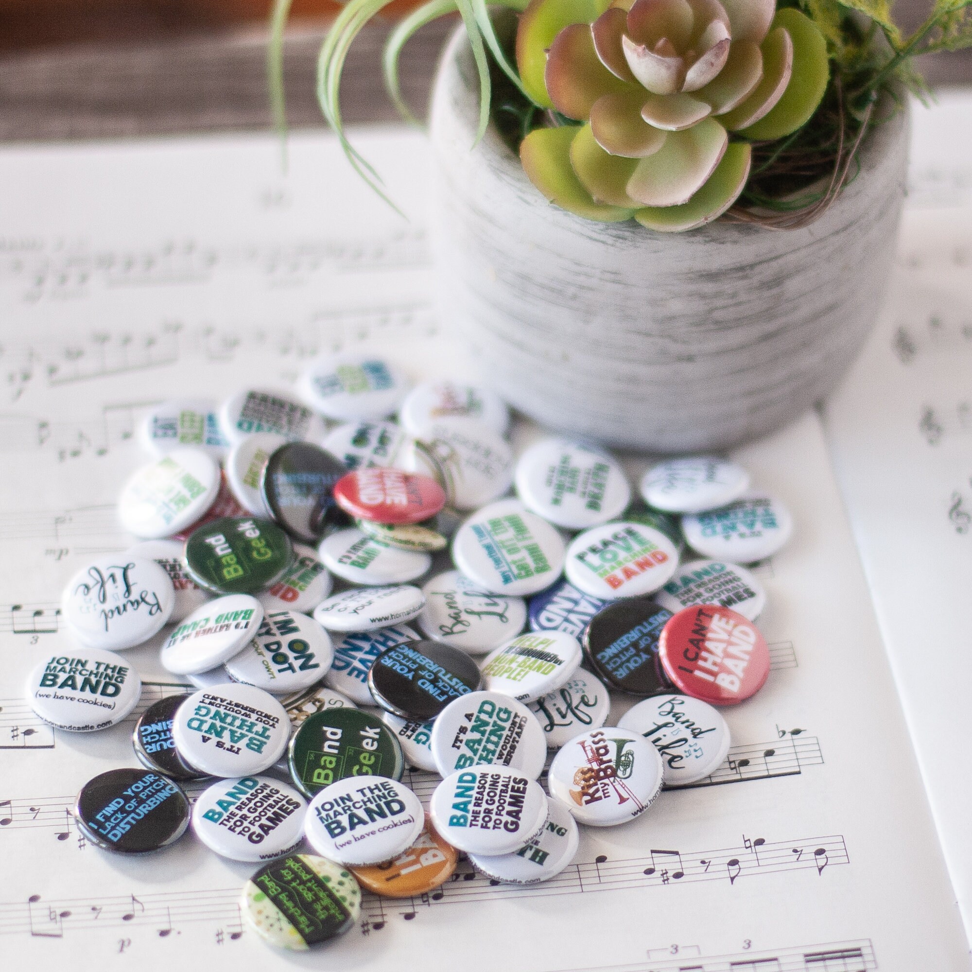 Marching Band Buttons for Your Whole Band | 1" Size | Marching Band ...
