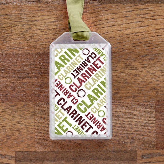 Clarinet Instrument ID Tag or Luggage Tag for Musicians | Etsy