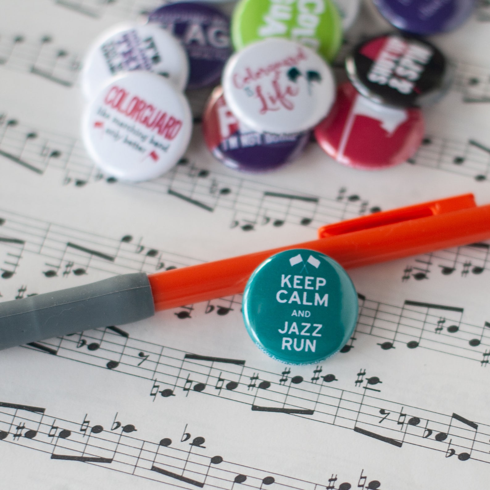 Colorguard Buttons / Marching Band / Set of 12 Colorguard - Etsy