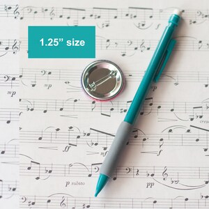 Viola Buttons / Music and Orchestra / Set of 12 Viola Pins 1" or 1.25 ...