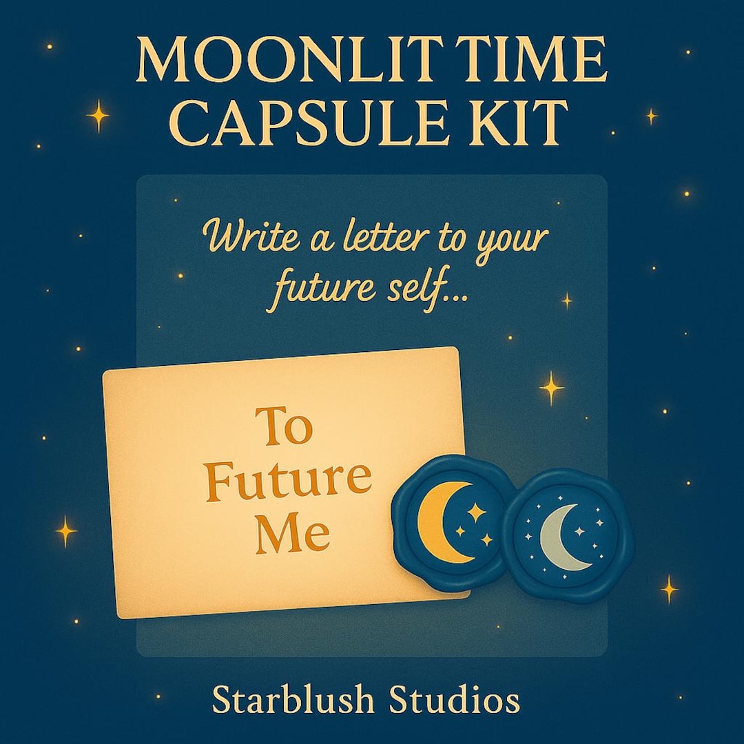 Moonlit Time Capsule Letter Kit | Digital + Printable Self-reflection ...