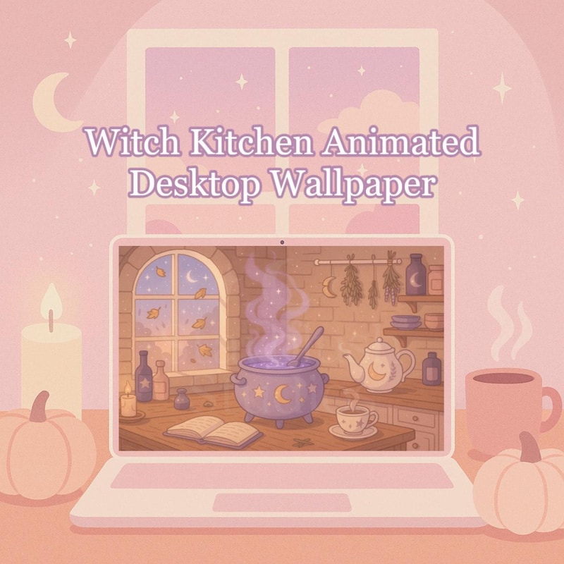 Witchy Autumn Wallpaper - Etsy
