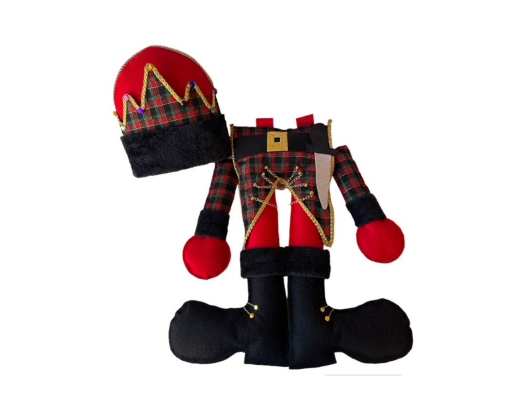 Christmas Nutcracker Wreath Attachment Includes Decorative Pants With ...