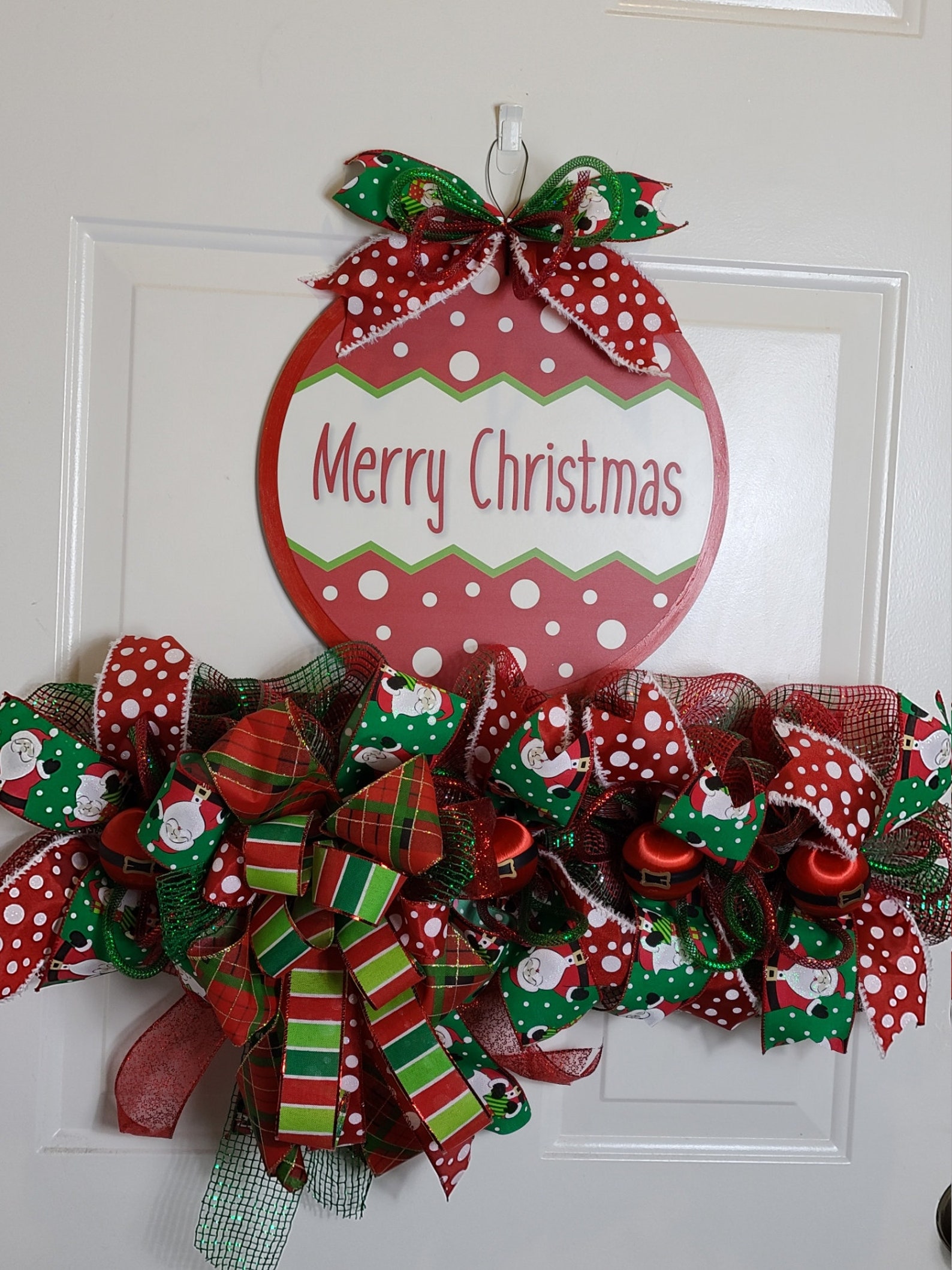 Merry Christmas Wreath Rail Seasonal Wreath Rail Front Door | Etsy