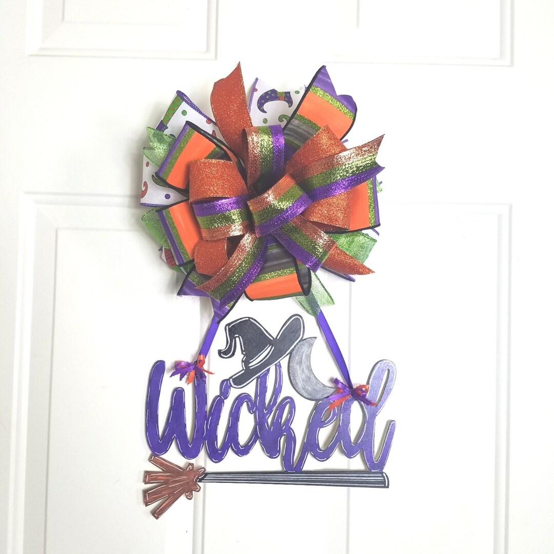 Wicked Halloween Decoration, Wicked Halloween Front Door Decoration ...