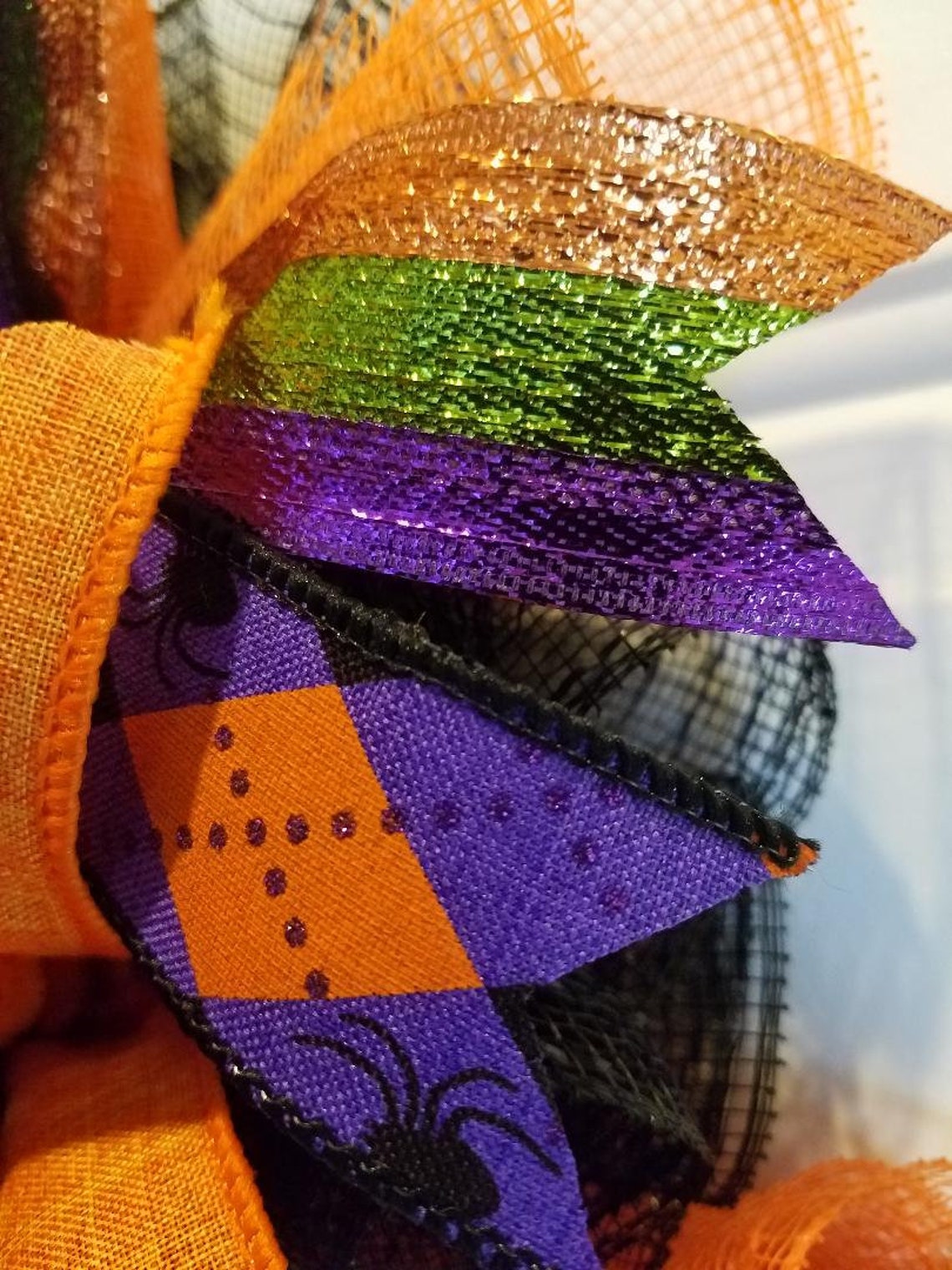 Halloween Boo Wreath Witch Hats and Spiders Wreath Pumpkin | Etsy