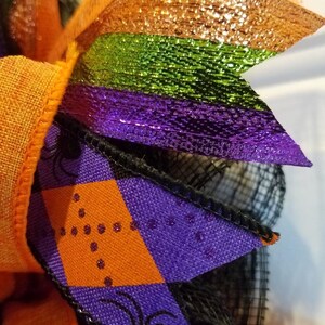 Halloween Boo Wreath, Witch Hats and Spiders Wreath, Pumpkin Wreath ...