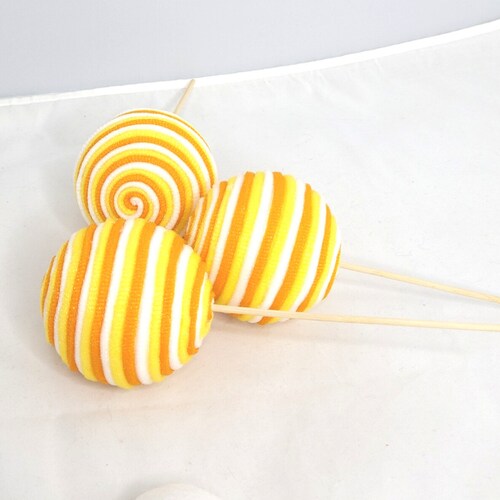 Set of 3 Halloween Candy Corn Wreath Picks Glittered Candy - Etsy