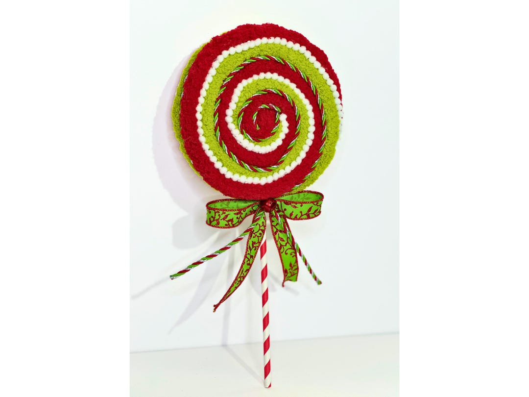 Christmas Lollipop Wreath Attachment, Candy Cane Decor, Candy Land ...