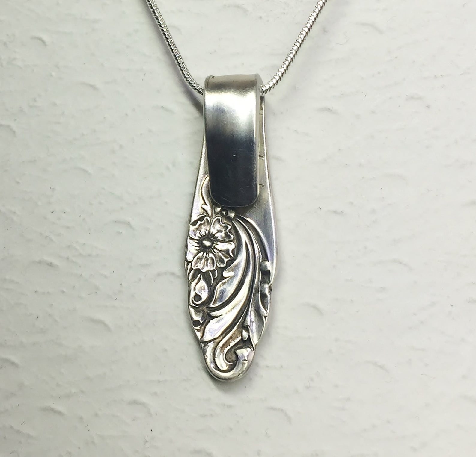 Spoon Handle Necklace Pendant Silverware Jewelry | Etsy