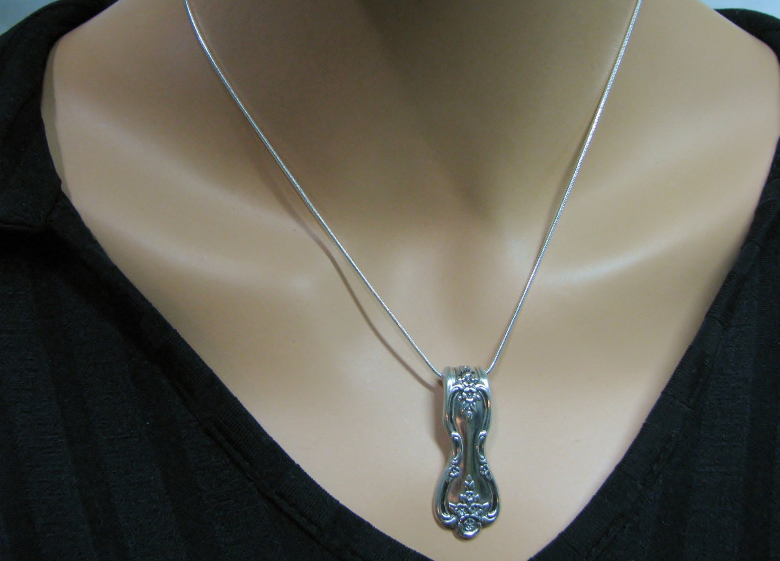 Spoon Necklace Spoon Pendant Silverware Jewelry - Etsy