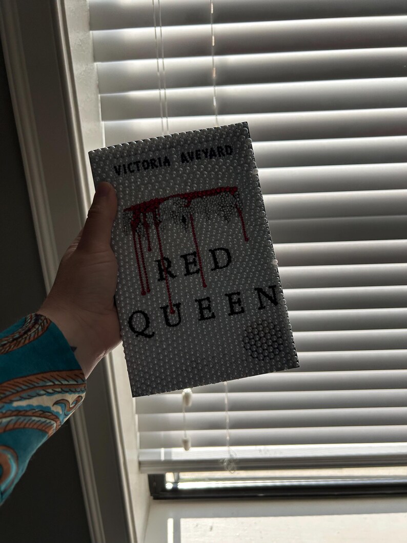 Red Queen Bedazzled Paper Back - Etsy