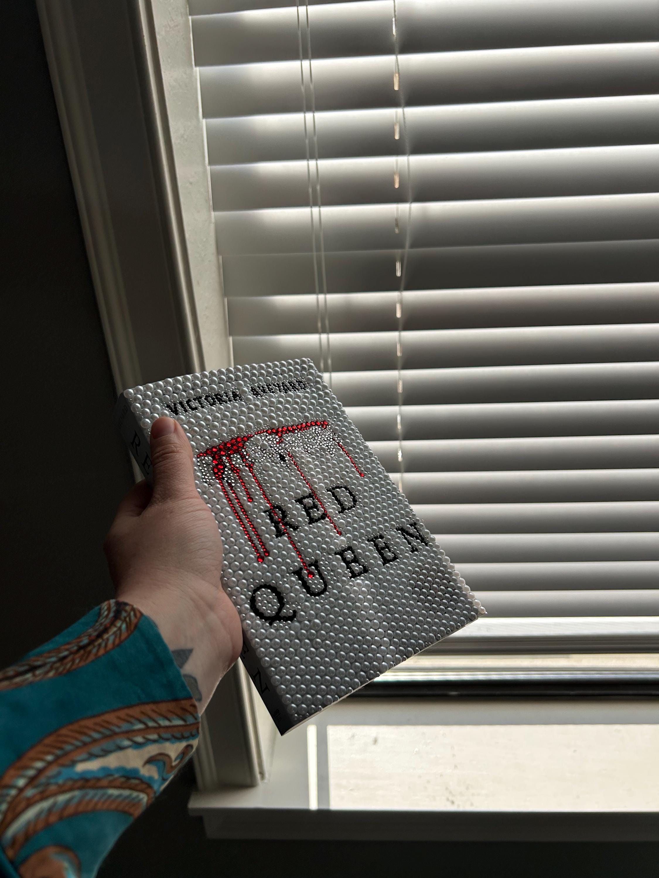 Red Queen Bedazzled Paper Back - Etsy