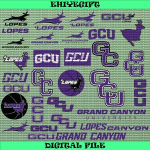 Layered Antelopes SVG, Cricut, Grand Canyon College SVG, GCU, Football ...