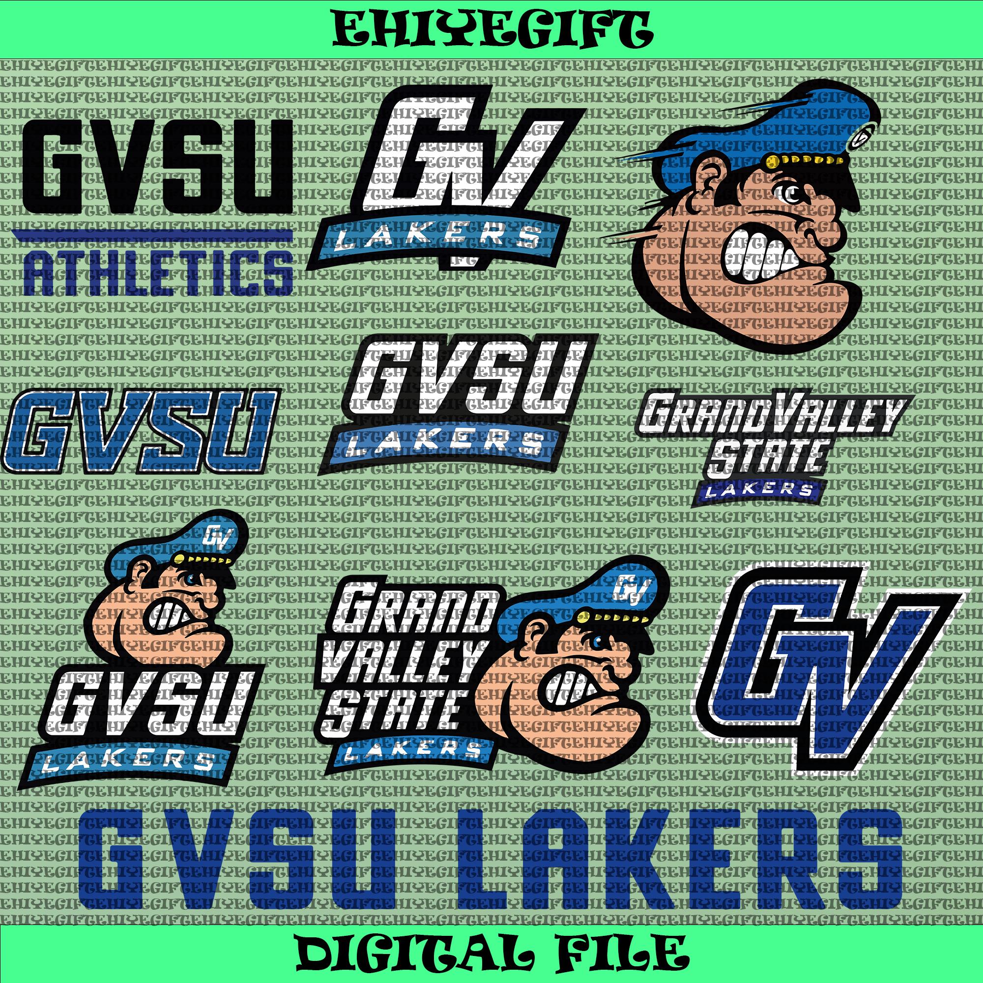Layered Grand Valley State College SVG, Cricut, Lakers SVG, GVSU ...