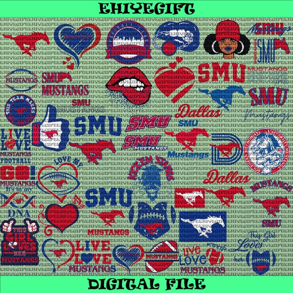 Mustangs Football Svg - Etsy
