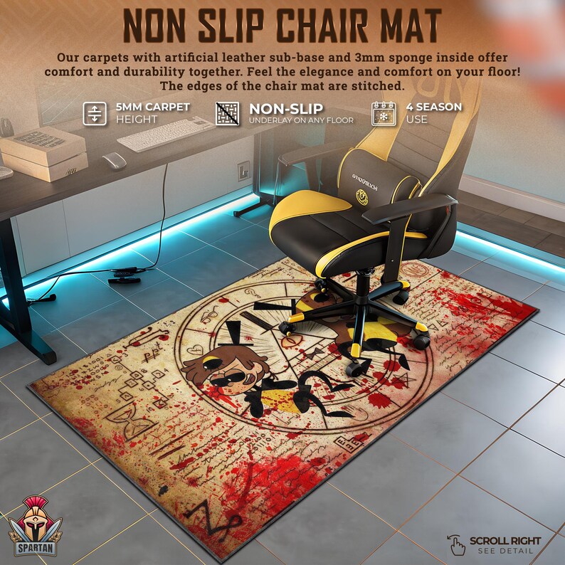 Gravity Falls Mouse Pad – Bill Cipher Blood Circle With Twins, Mystery ...