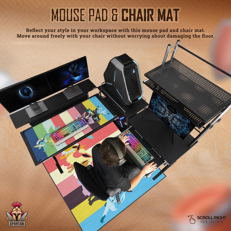 Pokemon Eeveelutions Mouse Pad - Eevee Vaporeon Jolteon Umbreon Gaming ...