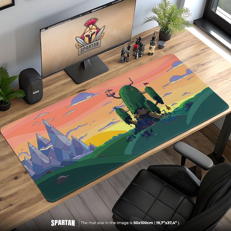 Adventure Time Mouse Pad: Finn & Jake Tree Fort Desk Mat - Etsy