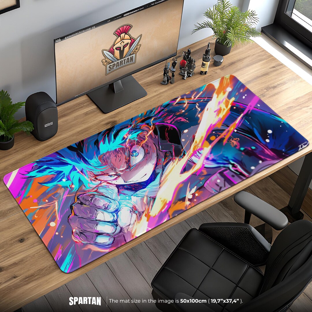 Deku Smash Mouse Pad My Hero Academia Desk Mat | Anime Gaming Mousepad ...