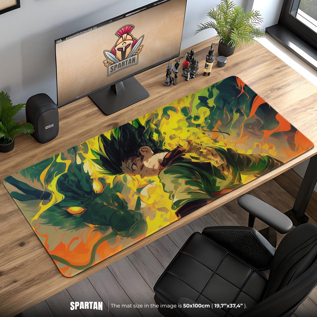 Gon Nen Dragon Mouse Pad | Hunter X Hunter Gaming Desk Mat | Anime ...