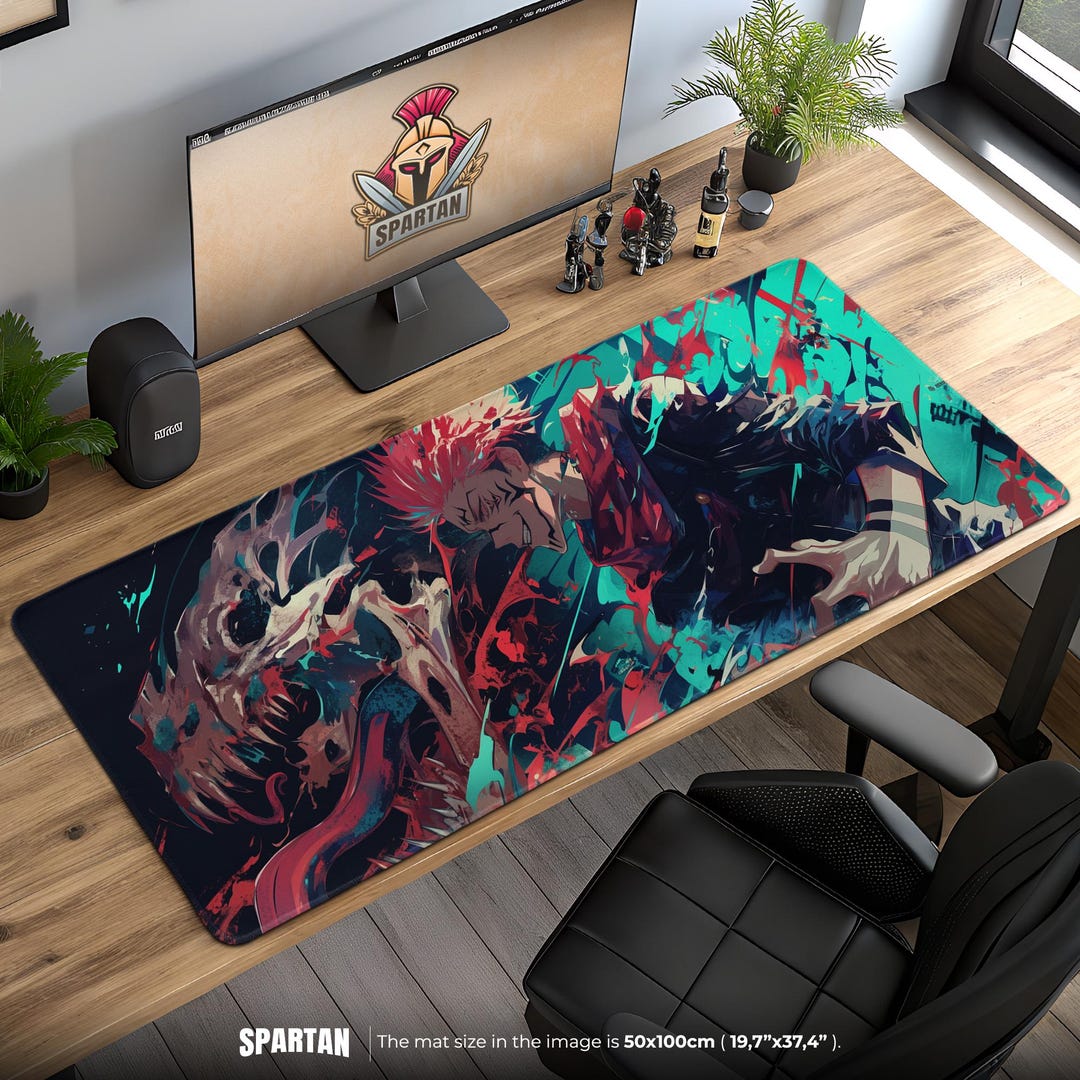 Sukuna & Yuji Jujutsu Kaisen Mouse Pad - Cursed Energy Anime Desk Mat ...