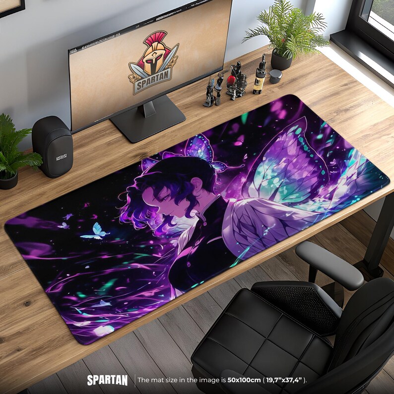 Shinobu Butterfly Mouse Pad – Demon Slayer Anime Gaming Desk Mat for ...