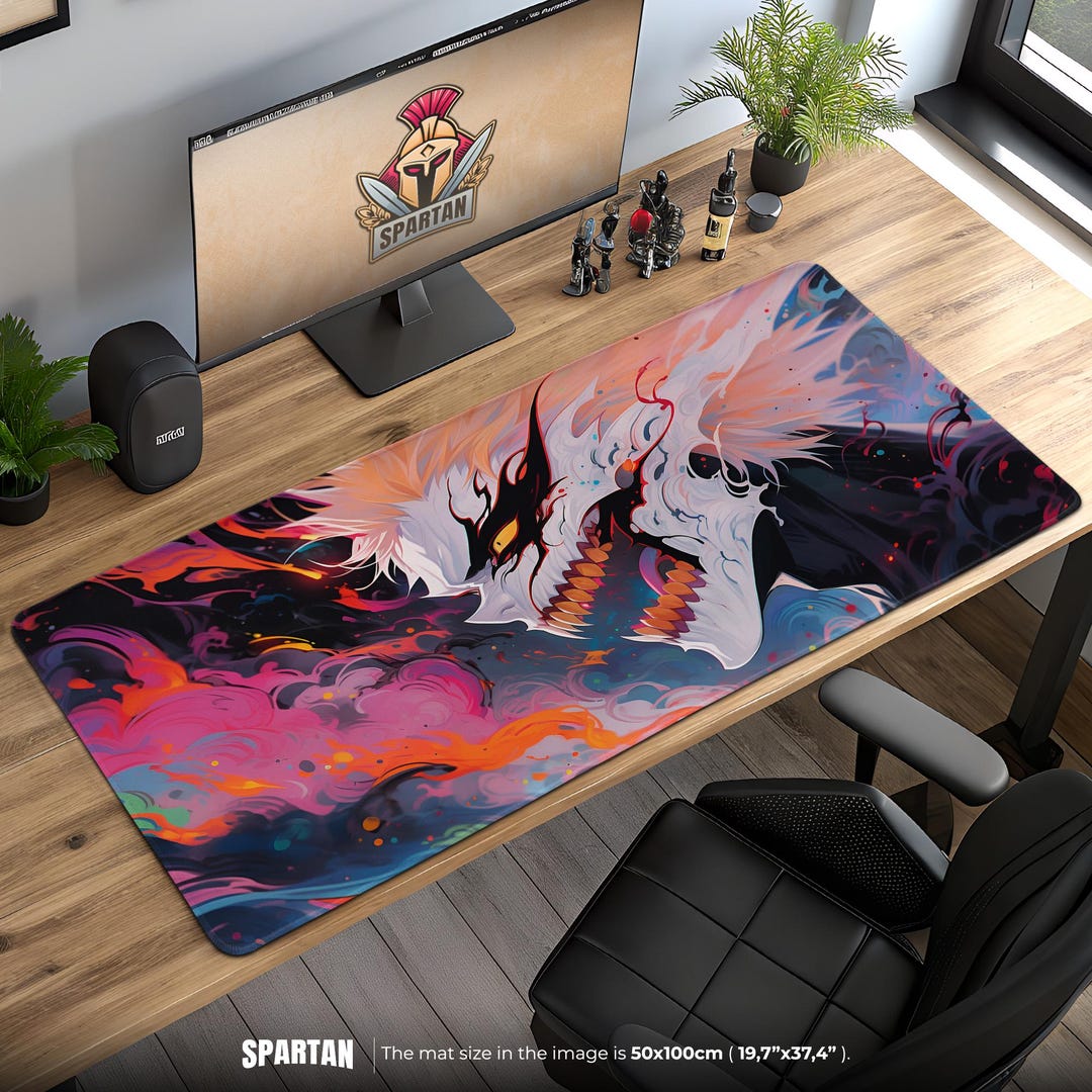 Hollow Ichigo Bleach Mouse Pad - Dark Anime Desk Mat With Inner Ichigo ...