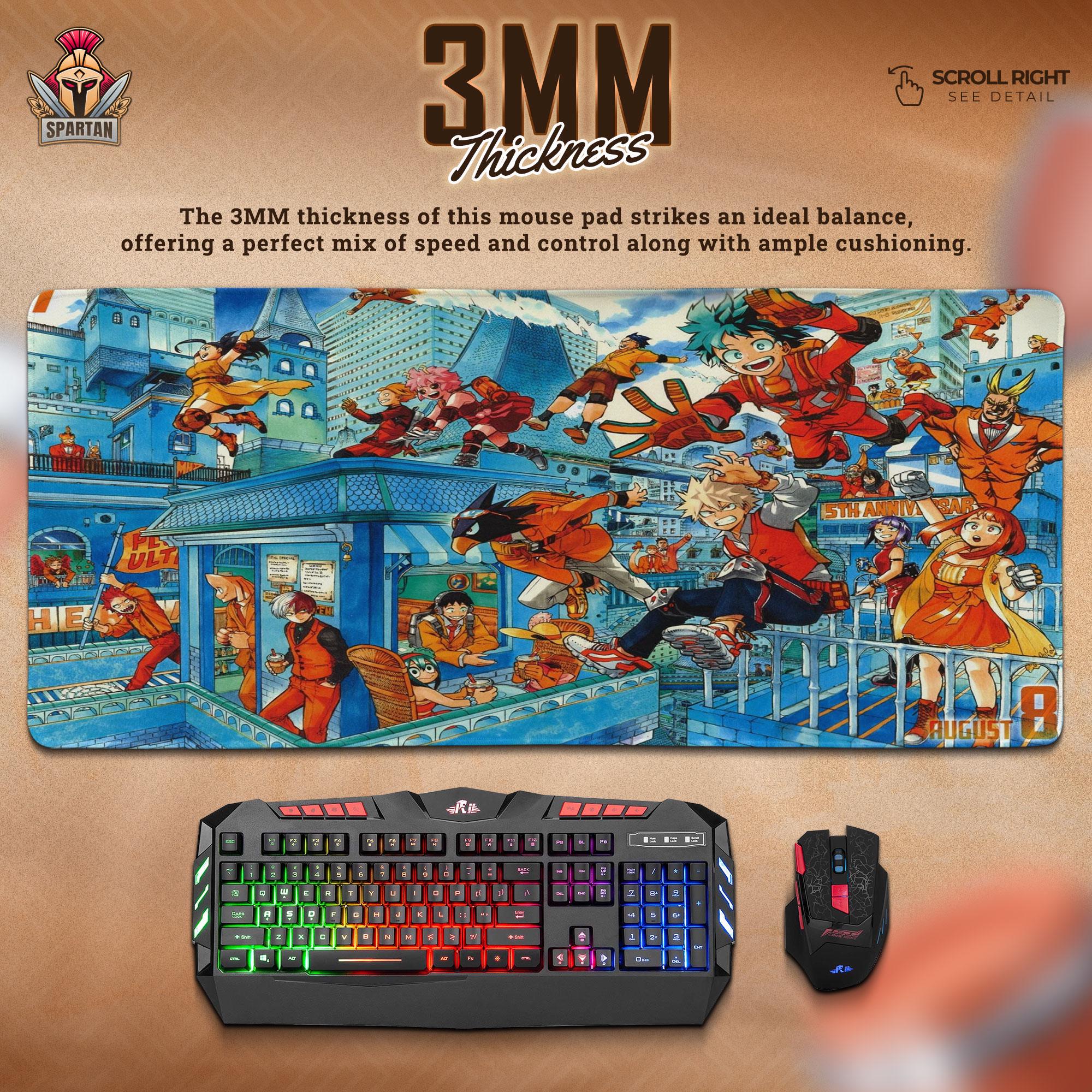 My Hero Academia 5th Anniversary Mouse Pad – Deku & Friends Celebration ...