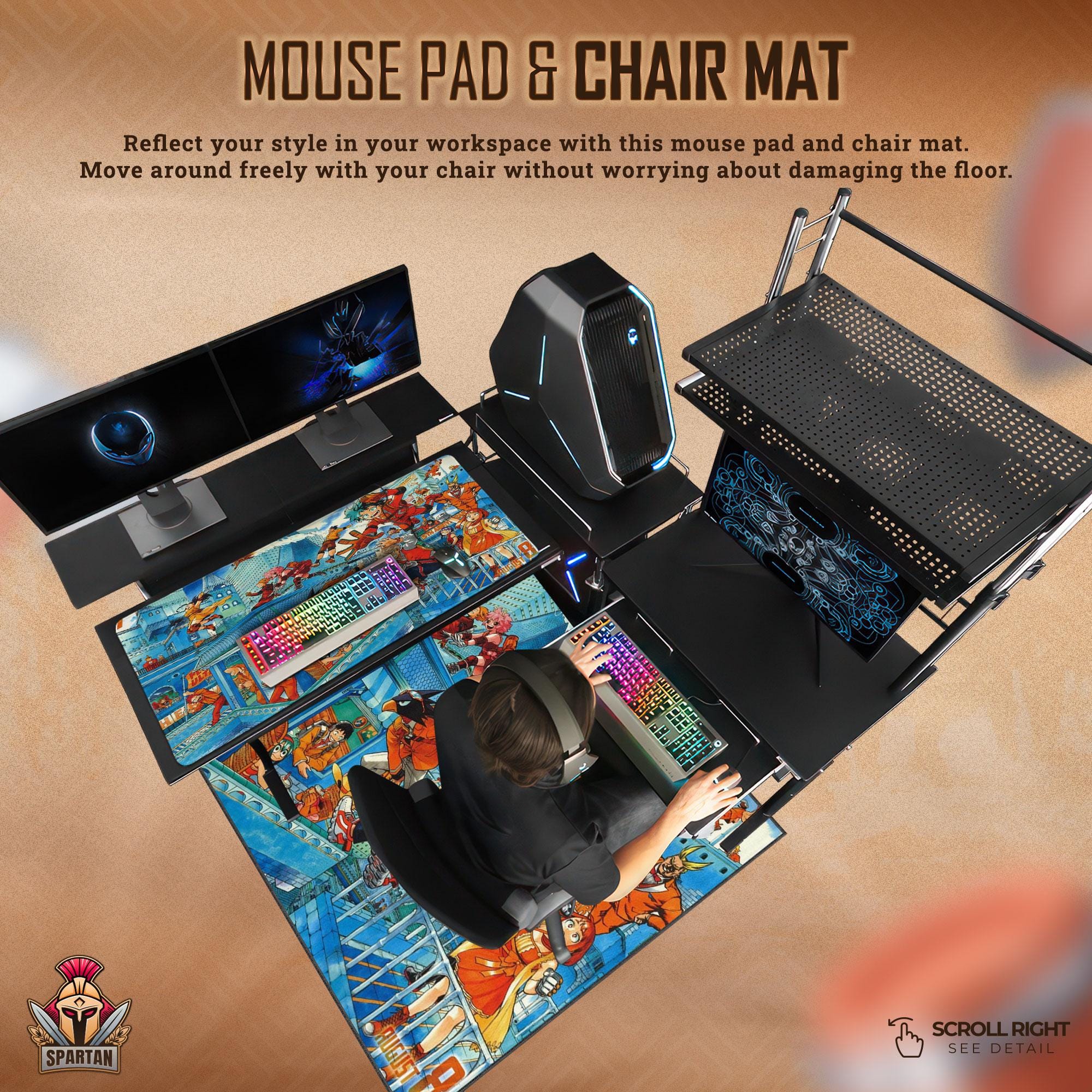 My Hero Academia 5th Anniversary Mouse Pad – Deku & Friends Celebration ...