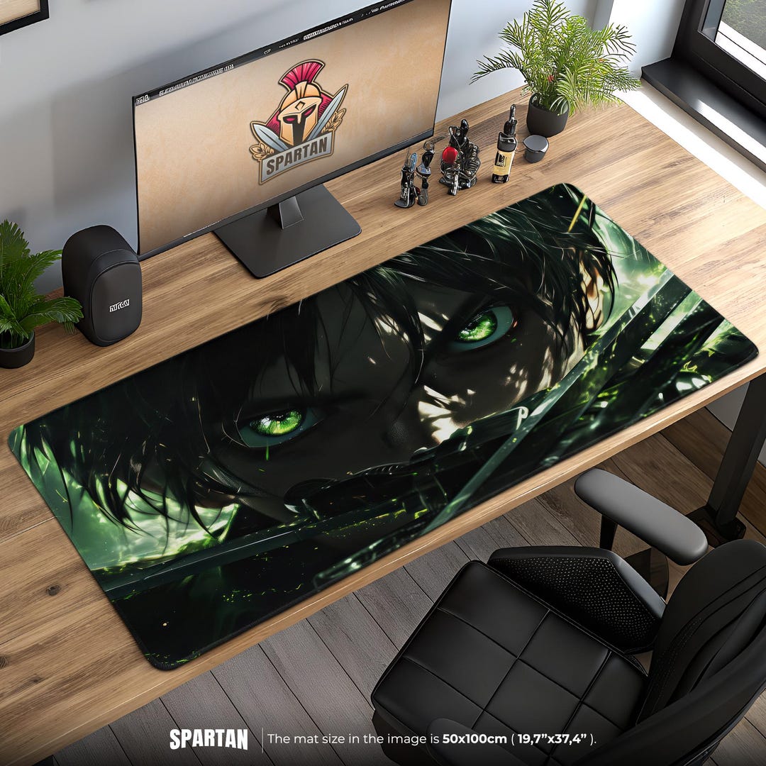 Eren Yeager Mouse Pad - Attack on Titan Final Season Desk Mat With ...