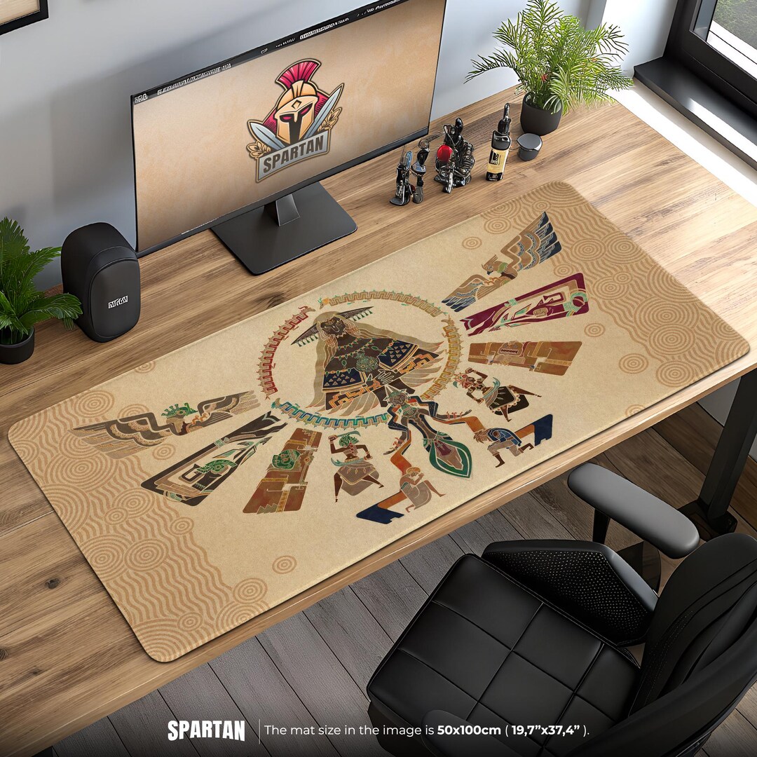 Zelda Ancient Symbol Desk Mat – Hyrule Lore-inspired Design, Gaming ...