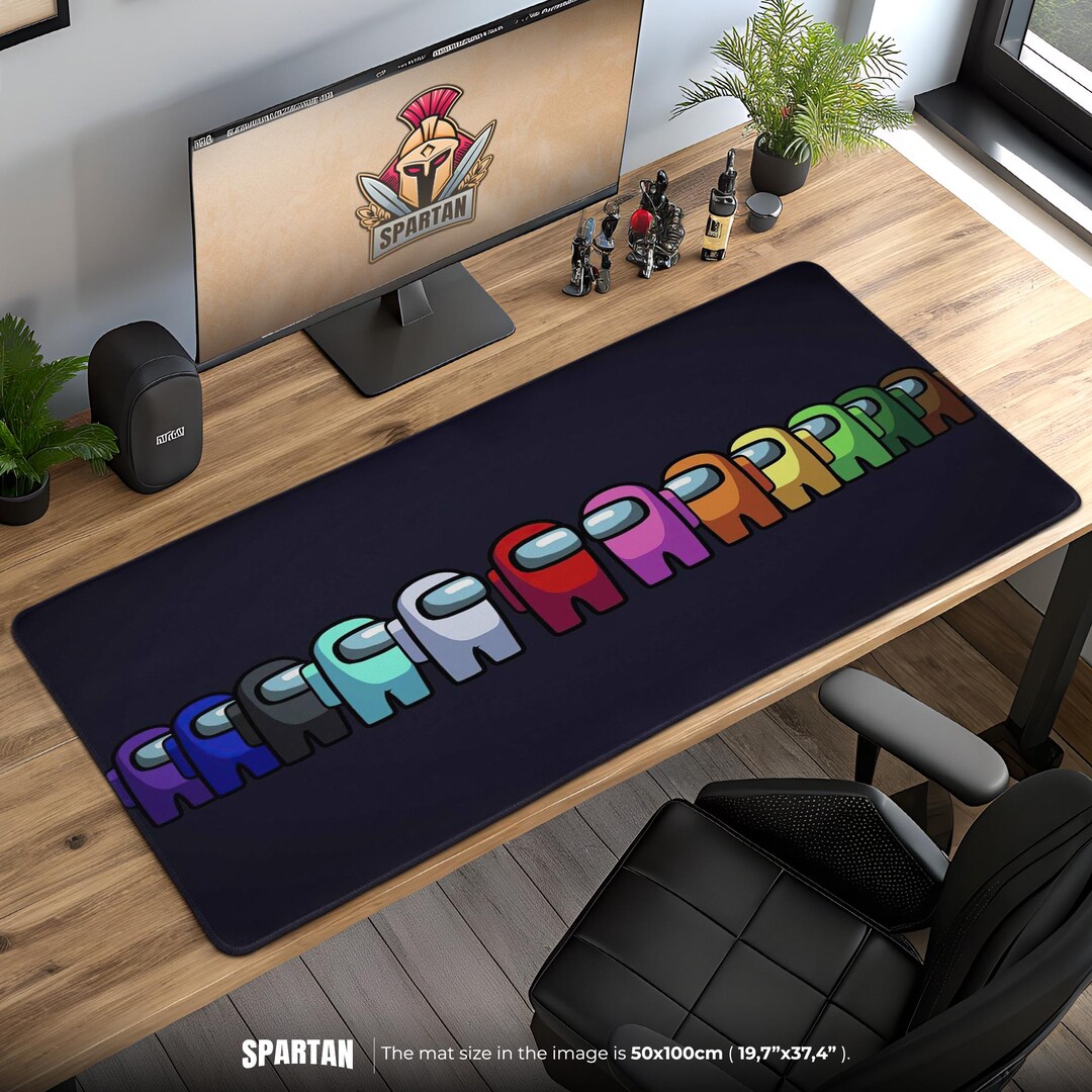 Among Us Crewmates Lineup Mouse Pad - Colorful Gaming Desk Mat, Funny ...