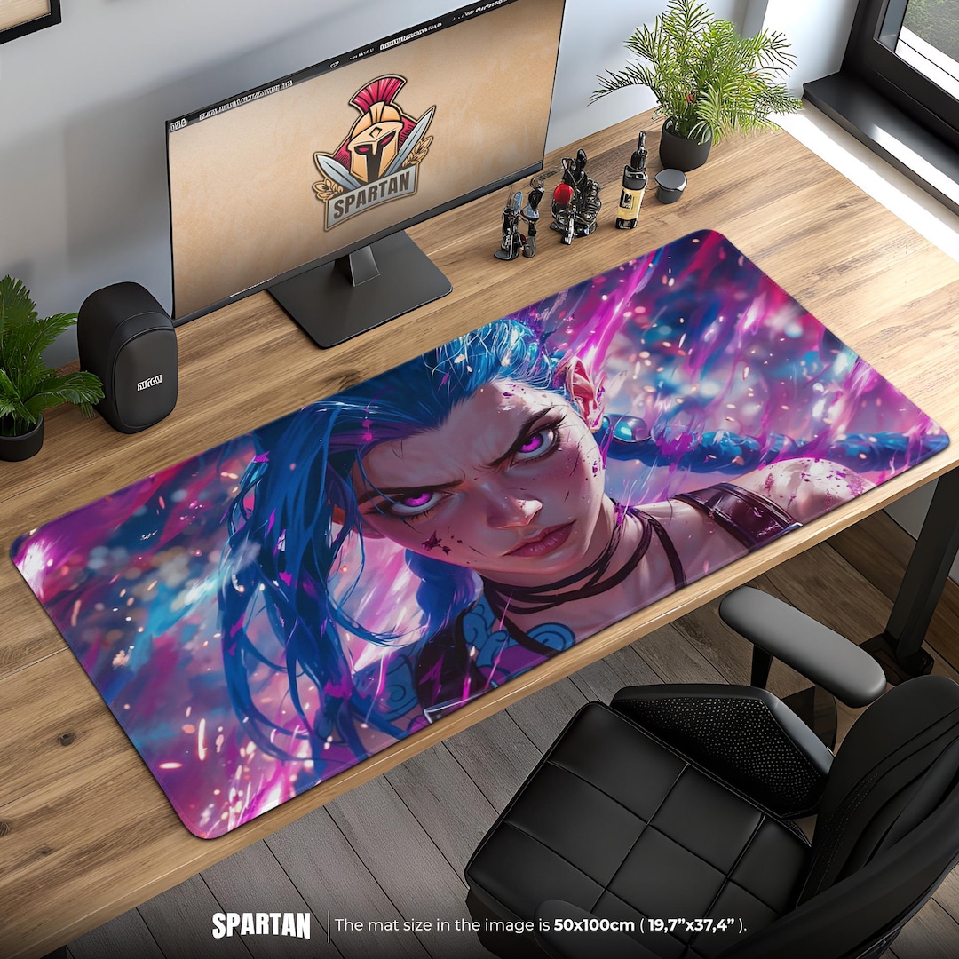 Jinx Arcane Mouse Pad - League of Legends Gaming Desk Mat, Anime Girl ...
