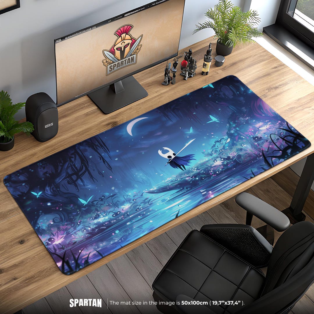 Hollow Knight Mouse Pad - Moonlit Hallownest Indie Game Desk Mat ...