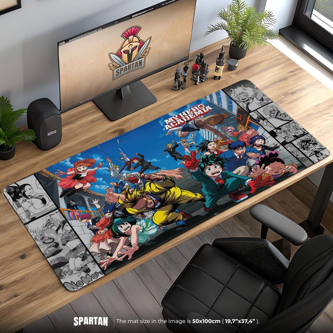 My Hero Academia Mouse Pad - Action Scene Anime Desk Mat, Class 1-A ...