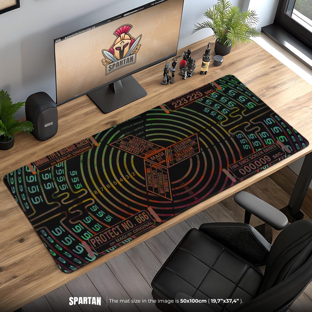 Magi System Desk Mat – Evangelion Terminal Interface Design, Anime Tech ...