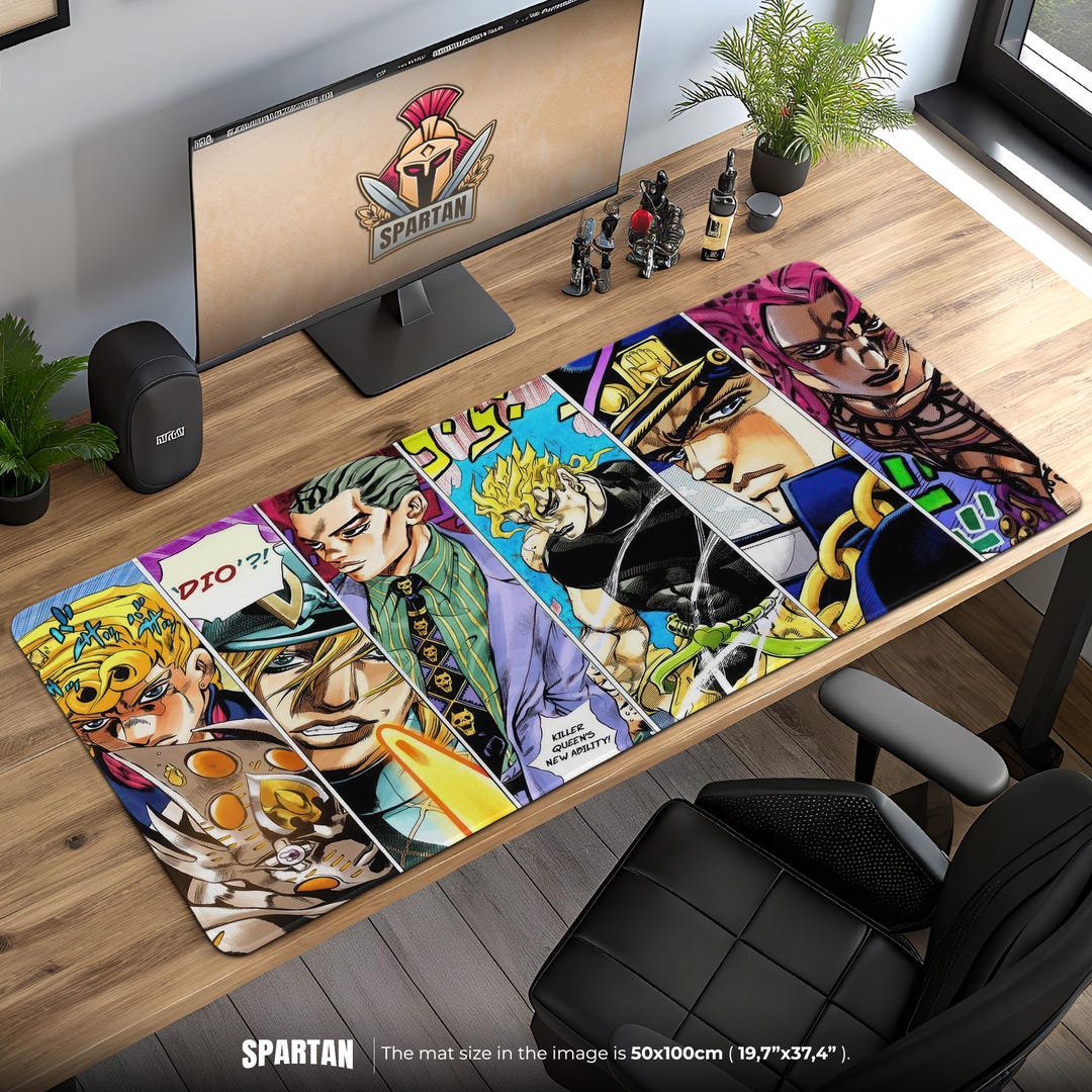 Jojo’s Bizarre Adventure Mouse Pad – Anime Manga Style With DIO, Jotaro ...