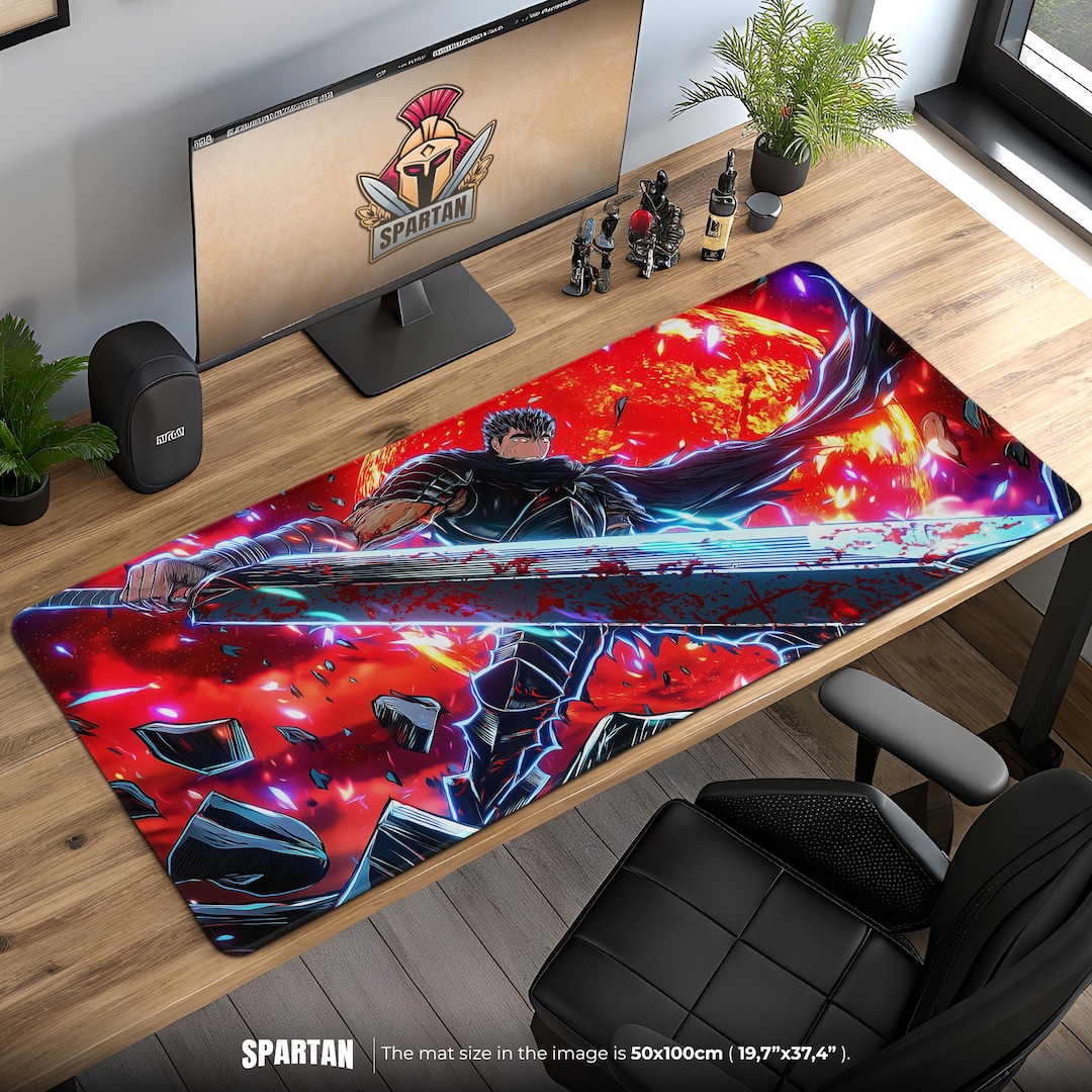 Guts Dragonslayer Strike Mouse Pad – Berserk Blood Blade Scene, Eclipse ...