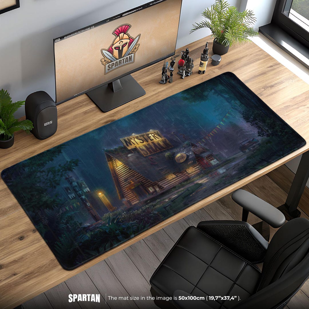 Gravity Falls Mystery Shack Mouse Pad: Cryptid Cabin Desk Mat - Etsy