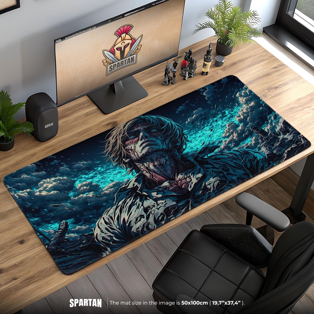 Eren Yeager Mouse Pad – Attack on Titan Gaming Desk Mat With Final ...
