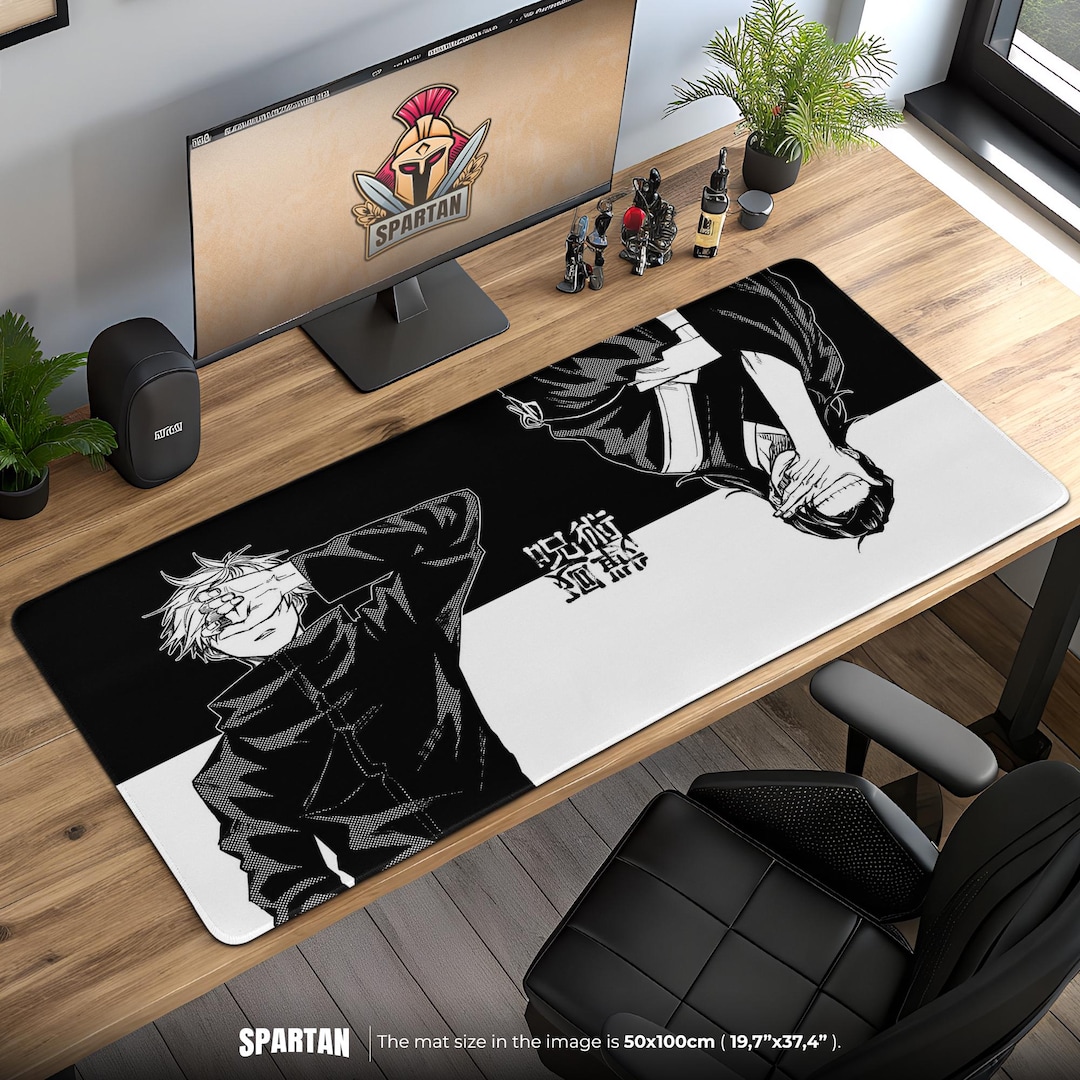 Gojo & Geto Manga Mouse Pad – Jujutsu Kaisen Black and White Desk Mat ...