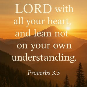 Trust in the Lord Proverbs 3:5 Mountain Print – Inspirational Scripture ...