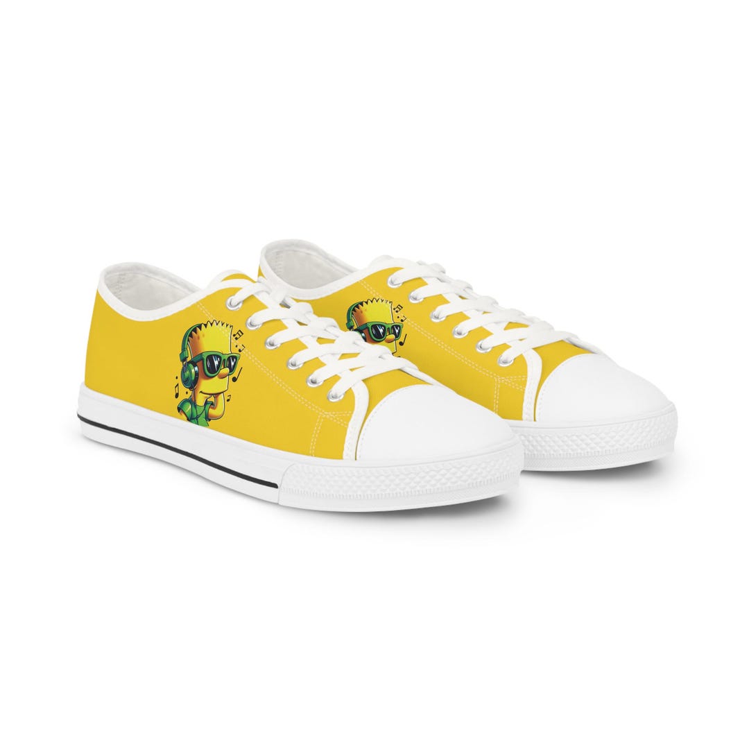 Bart Simpson Converse-style Shoes | Custom Simpsons Sneakers ...