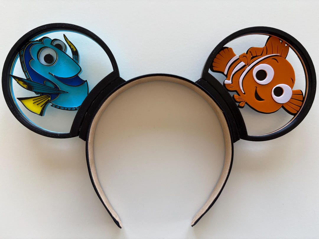 Interchangeable Magnetic 3D Printed Ears — Dory and Nemo - Etsy