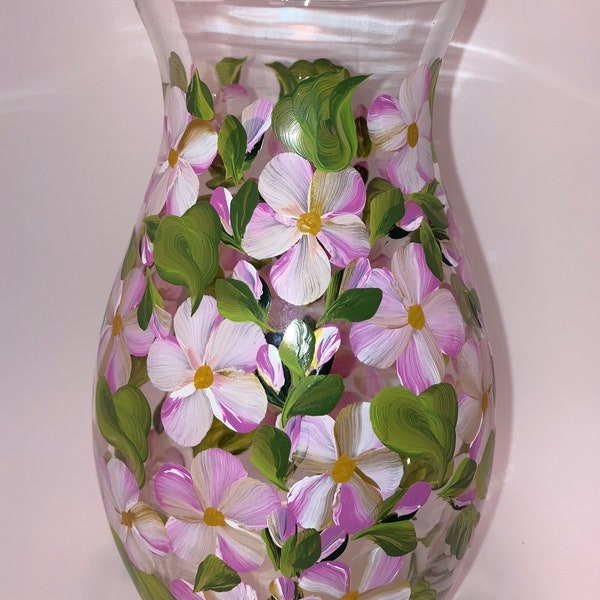 Painted Glass Vases - Etsy