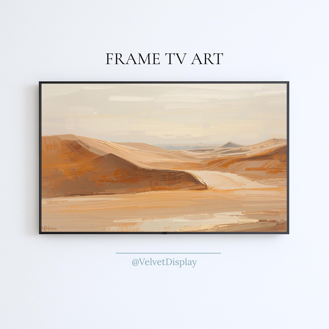 Vintage Desert Landscape Painting Frame Tv Art Samsung Digital Download ...