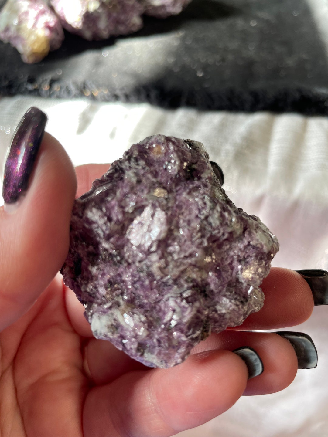 Stunning Raw Lepidolite - Etsy
